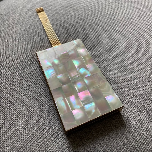 Bags | Vintage 195s Mother Of Pearl Compact Makeup Clutch | Poshmark